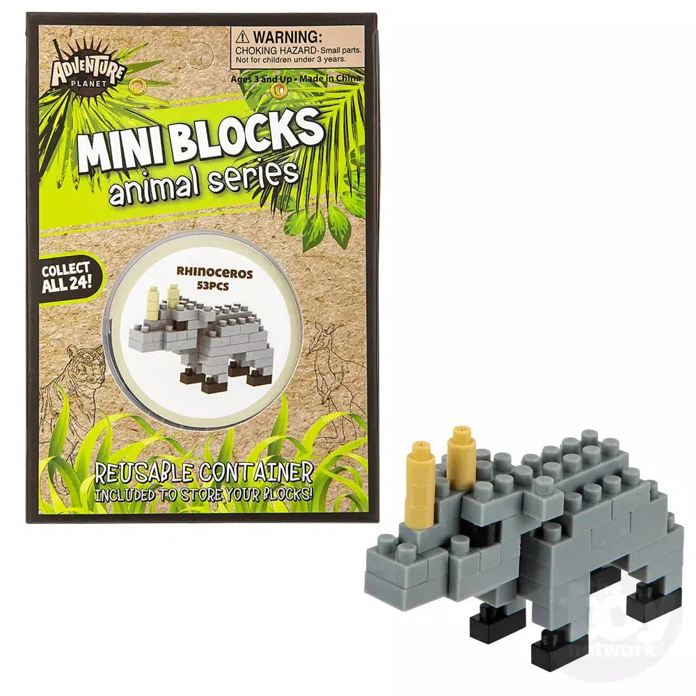 Rhino - Mini Blocks - Adventure Planet – The Red Balloon Toy Store