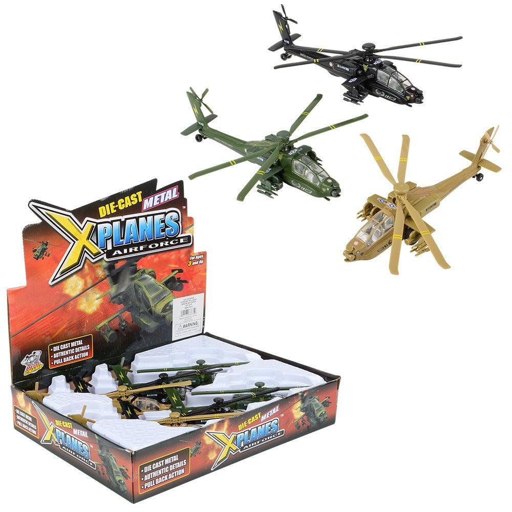 Pullback Apache Helicopter Assorted - The Toy Network – The Red Balloon ...